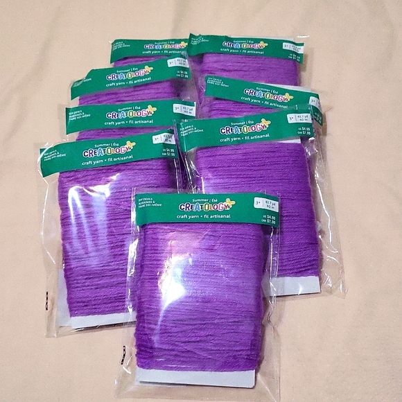 Creatology | Office | 8 Packs Purple Craft Yarn | Poshmark